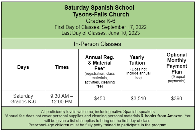 Saturday School - Children's Center For Language and Culture